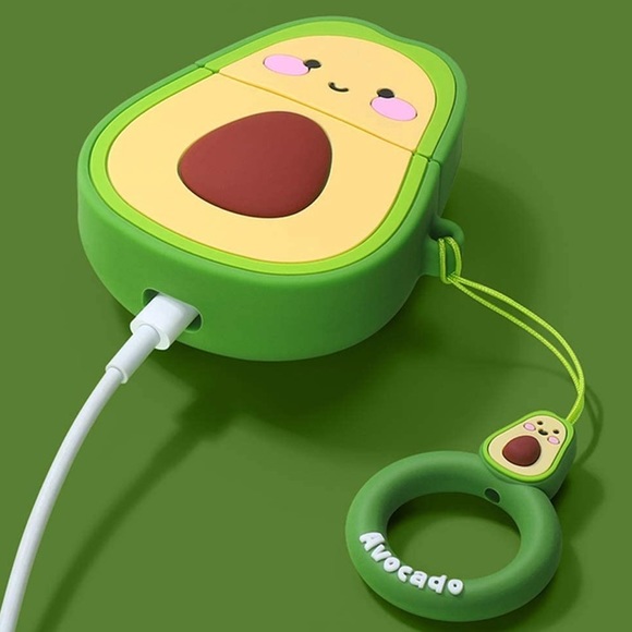 Accessories | Kawaii Avocado Airpod Silicone Case Aesthetic Case | Poshmark